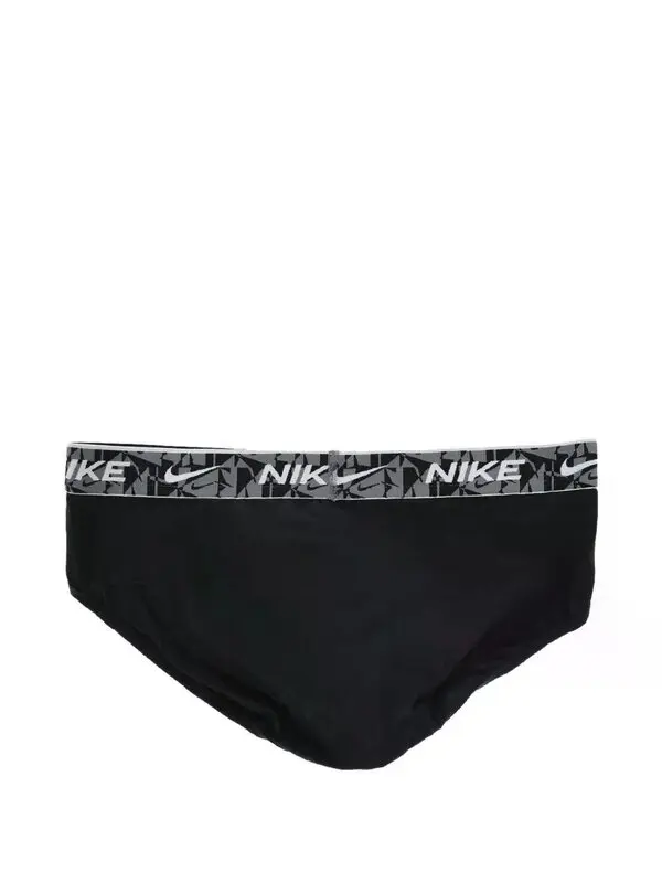 Nike Logo-waistband Stretch Briefs - Black