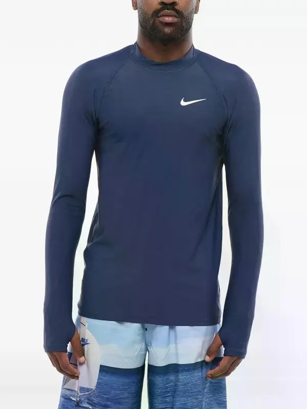 Nike Swim Whitewater Long-sleeve Rashguard T-shirt - Blue