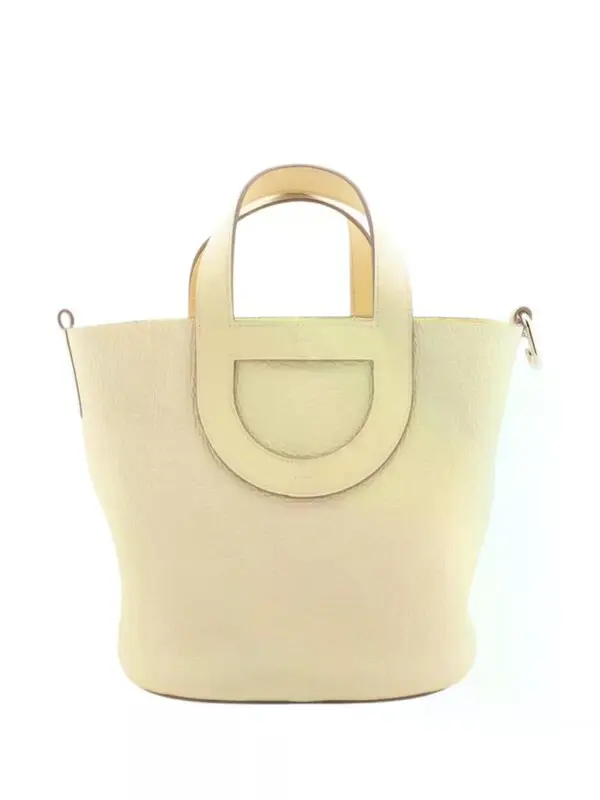 Hermès In The Loop 23 Handbag In Clemence And Swift Leather - Yellow