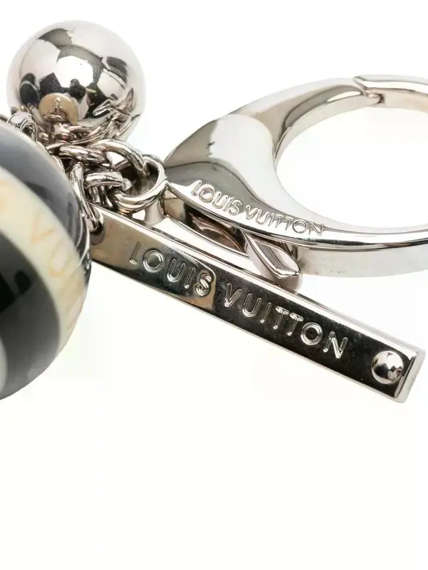 LOUIS VUITTON 2000-2026 Resin Mini Lin Croisette Ball Bag Charm Key Chain