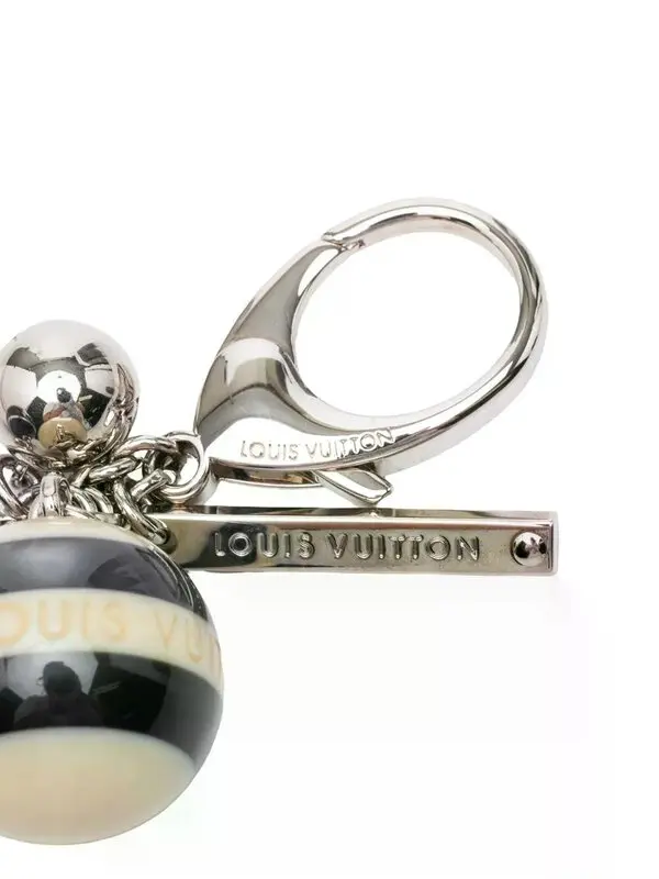 LOUIS VUITTON 2000-2026 Resin Mini Lin Croisette Ball Bag Charm Key Chain