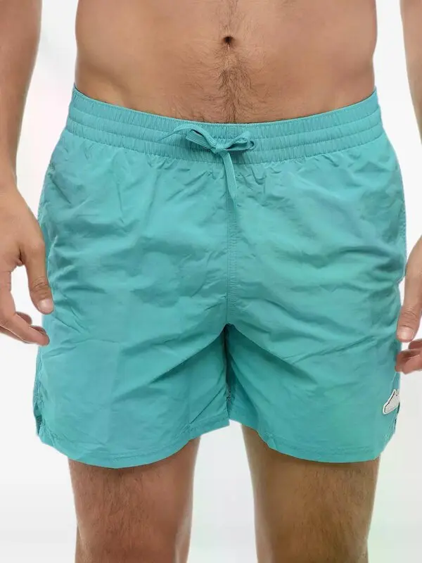 Nike Sneaker-patch Drawstring Swim Shorts - Blue