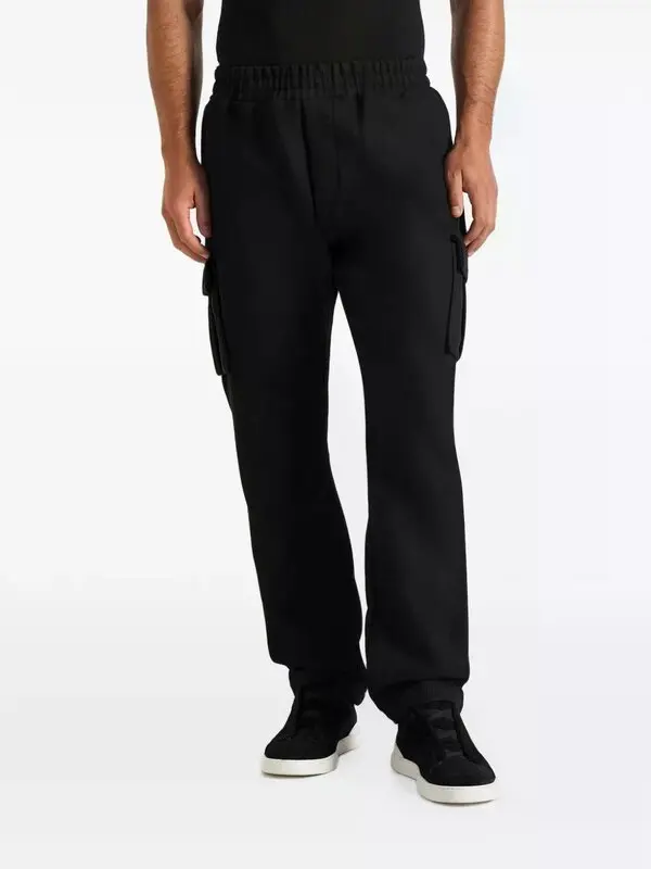 Manière De Voir Twill Cargo Regular Fit Pants - Black
