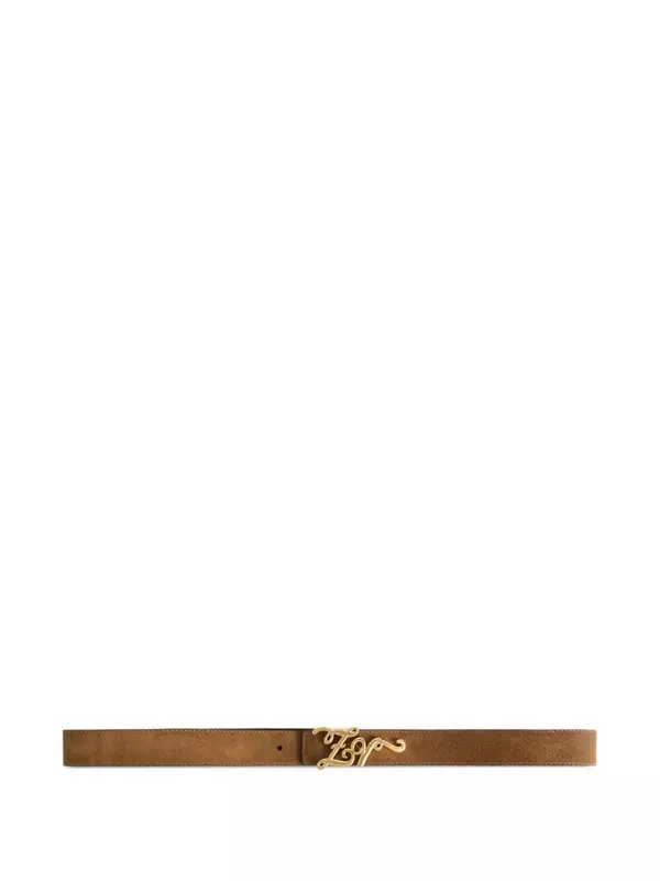 Zadig&Voltaire Reversible Leather Belt With Zv Buckle