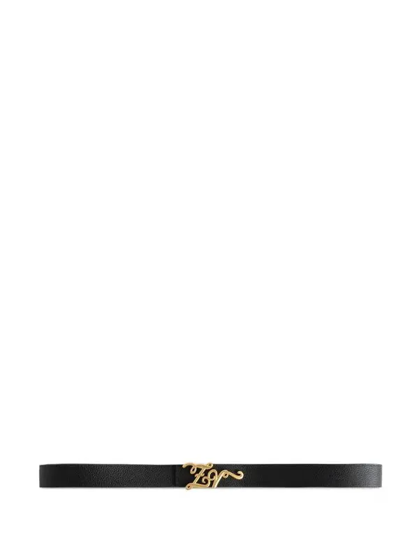 Zadig&Voltaire Reversible Leather Belt With Zv Buckle