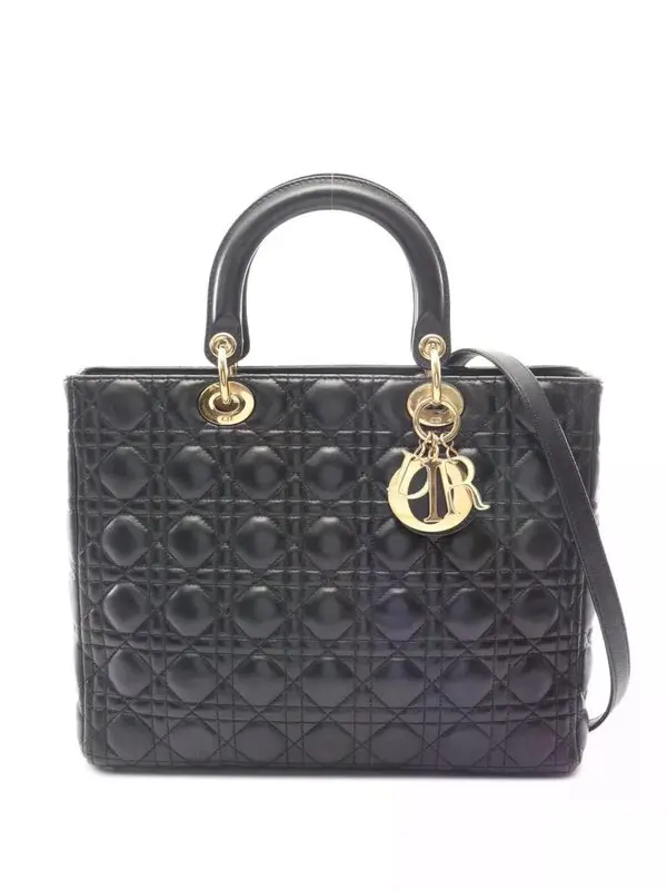 Dior Lady Tote Bag - Black