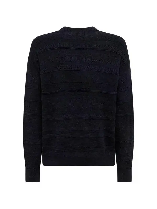 LANEUS Jacquard-knit Crew Neck Sweater