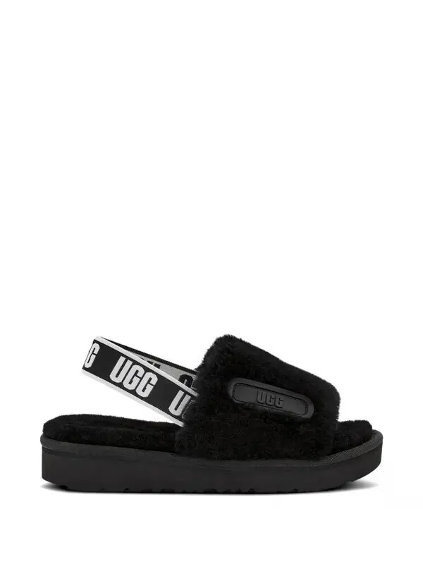 UGG Disco Shearling Slides - Black
