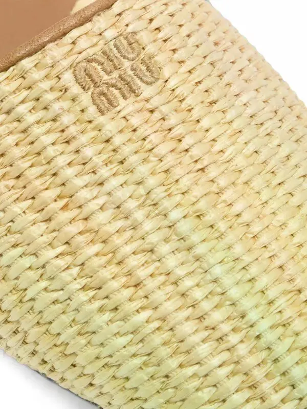 Miu Miu Woven Slingback Sandals