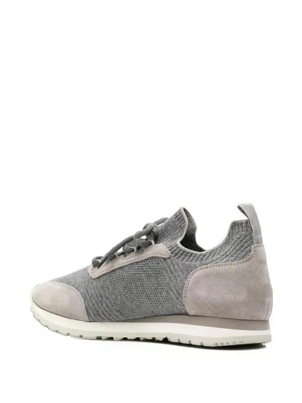 Eleventy Panelled Knit Sneakers