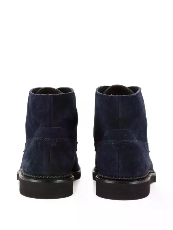 TOD'S Lace-up Suede Ankle Boots