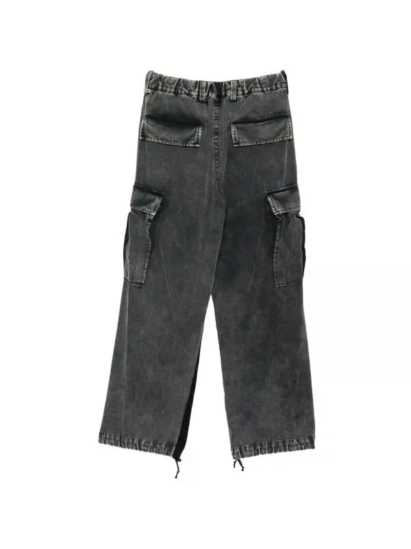 Mihara Yasuhiro Combined Sweat Military Pants - Black