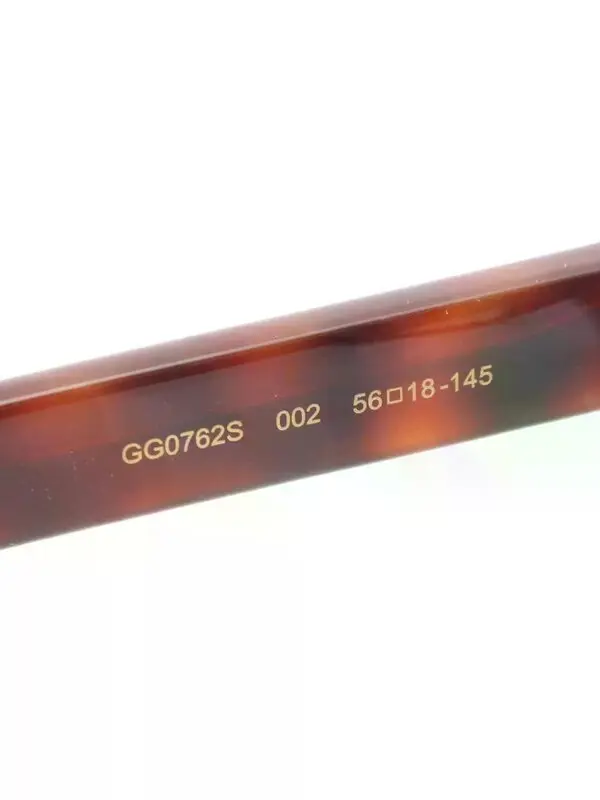Gucci Tortoiseshell-effect Square Frame Sunglasses