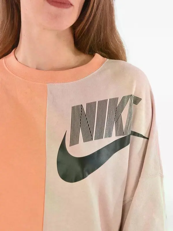 Nike Logo Print Oversized Sweater