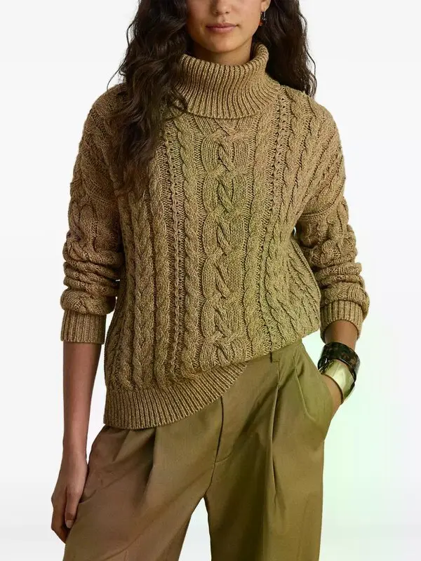 Ralph Lauren Cable-knit Turtleneck Sweater