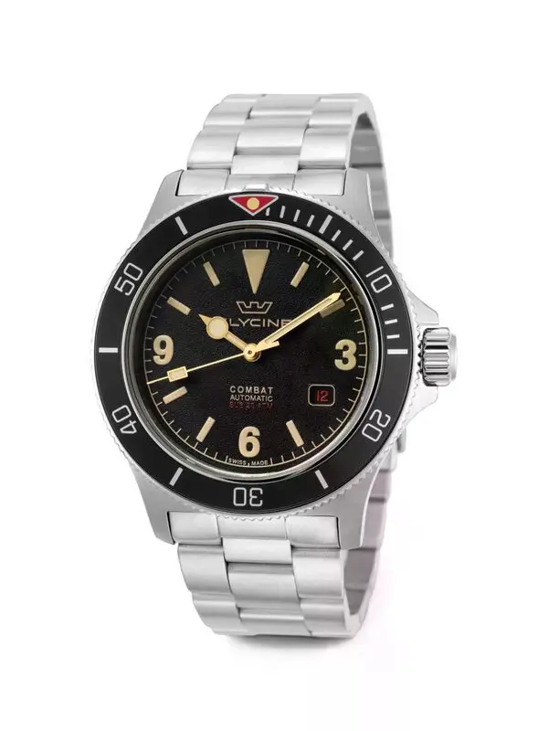 GLYCINE Combat Sub Vintage 42mm Watch - Black