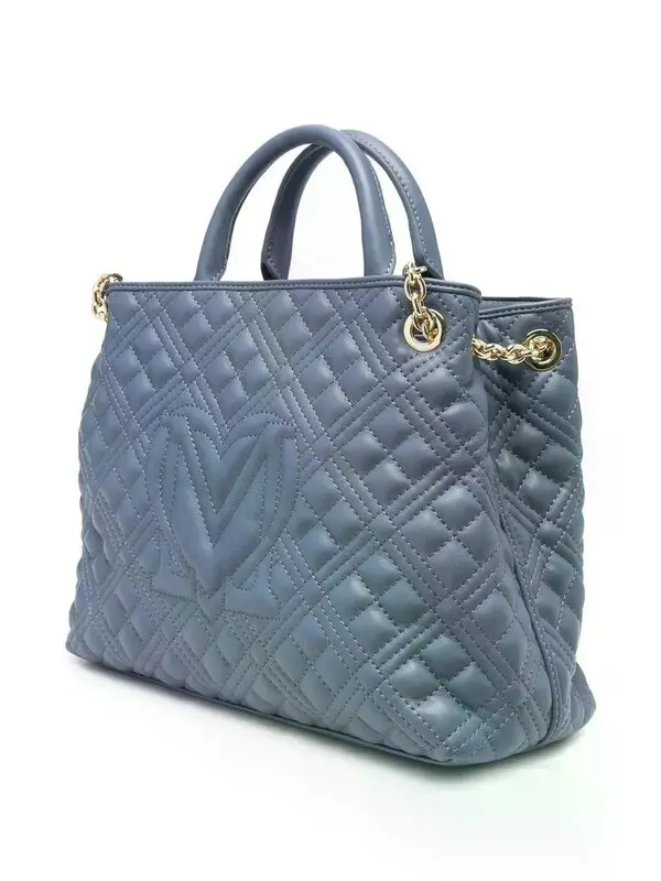 Moschino Quilted Logo-lettering Bag