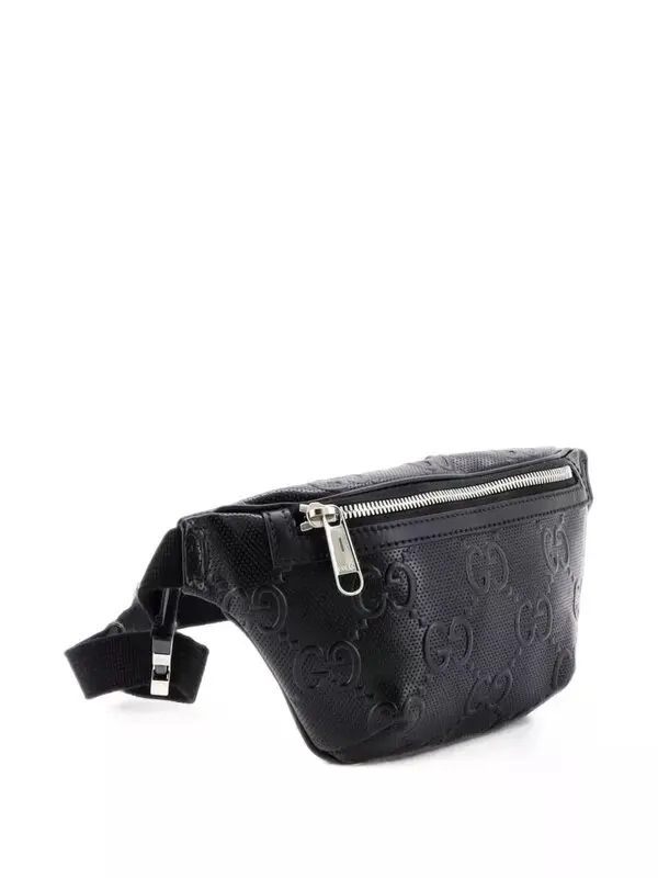 Gucci Gg Embossed Perforated Leather Belt Bag