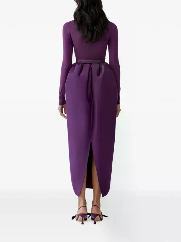 Carolina Herrera Gathered Maxi Skirt With Bow Detail