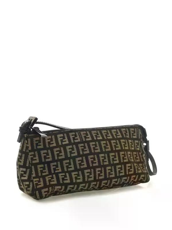 Fendi Zucchino Canvas Pochette Shoulder Bag