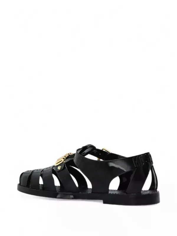 Moschino Plaque Cage Sandals