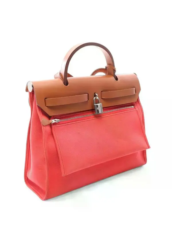Hermès Herbag Zip Pm Handbag - Red