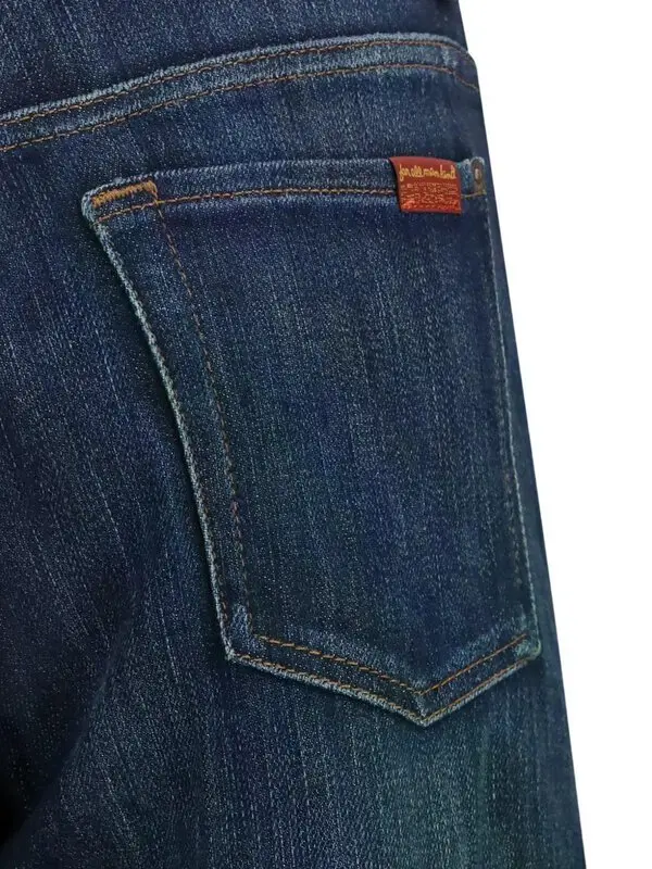 7 For All Mankind Stovepipe Straight-leg Jeans