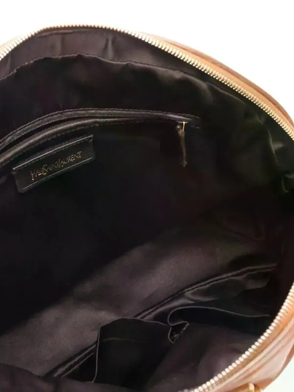 Saint Laurent Leather Tote Bag - Brown