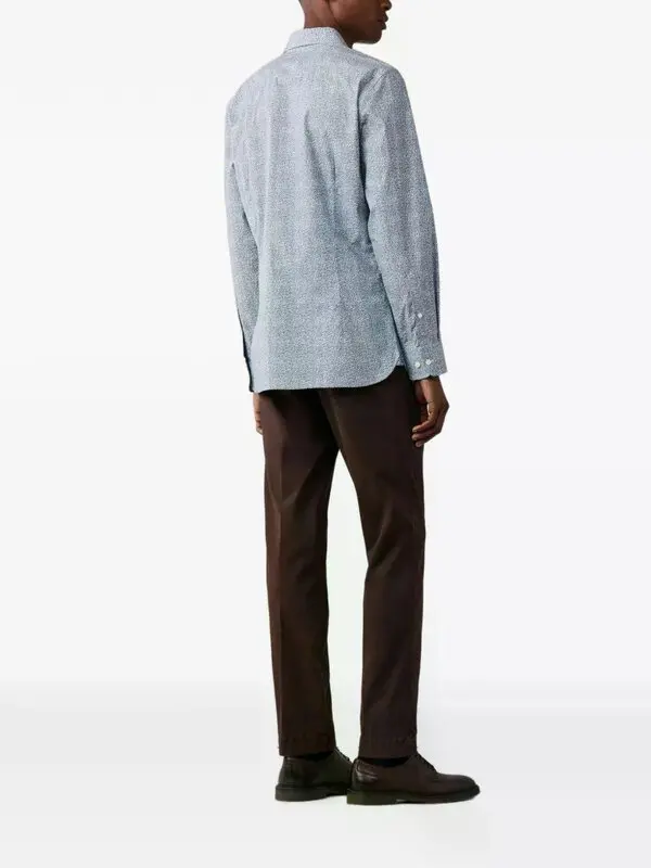 HACKETT LONDON Floral-print Poplin Shirt