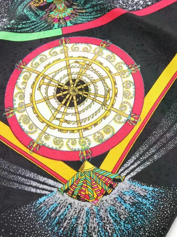 Hermès 2010s Fireworks Silk Scarf