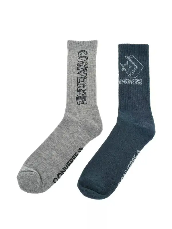 CONVERSE Logo-print Ribbed Socks