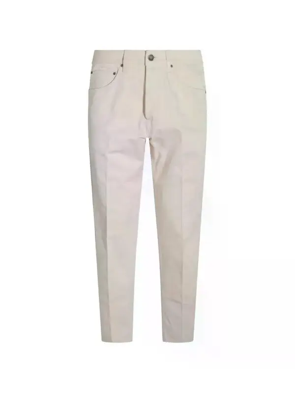 LARDINI Pleated Washed-denim Jeans - Neutrals
