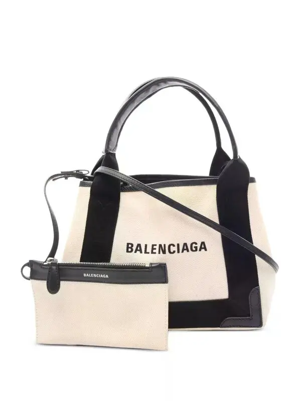 Balenciaga 2000s Xs Cabas Tote Bag - Neutrals