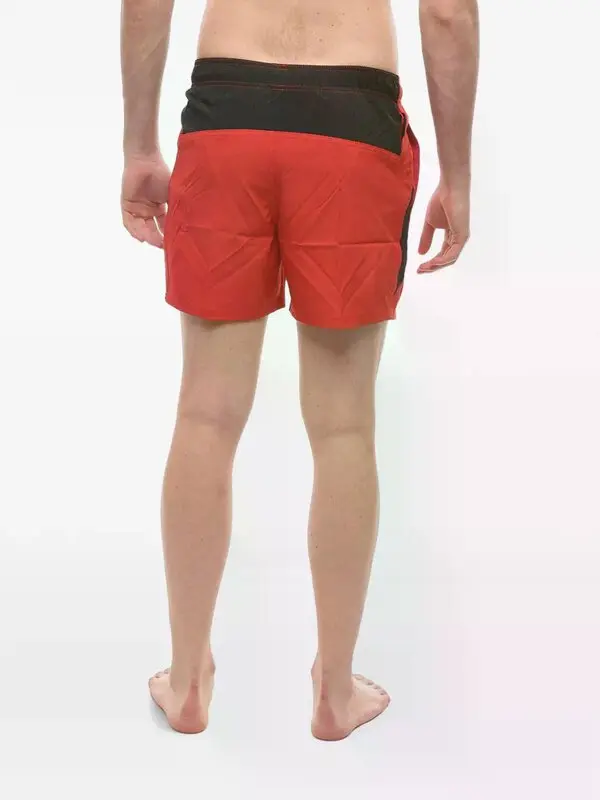 Nike Logo-print Elasticated Swim Shorts - Red