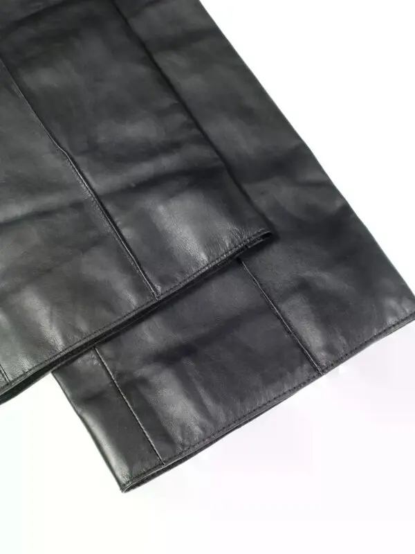 Hermès 2010s Belted Leather Trousers