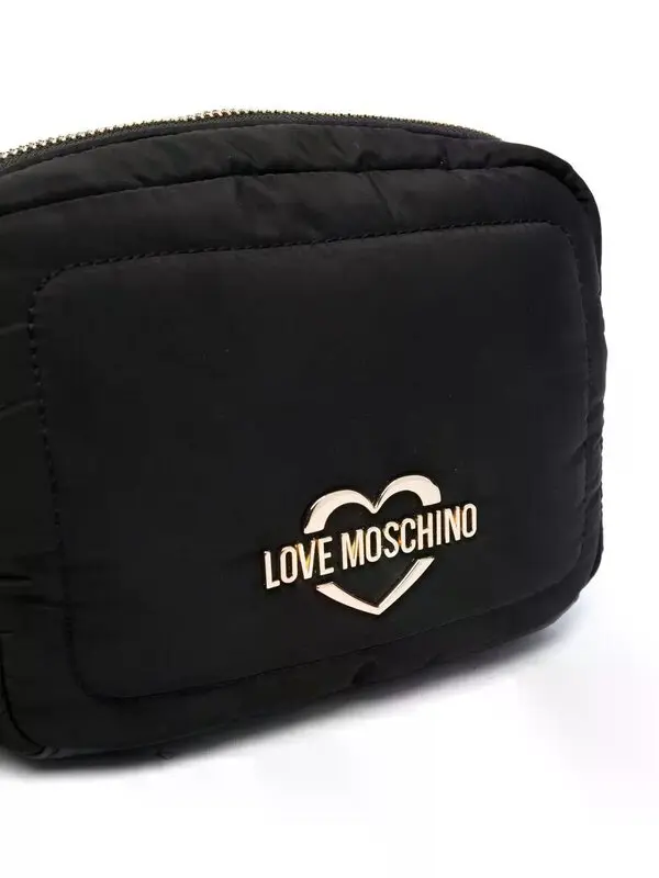 Moschino Logo Plaque Shoulder Bag