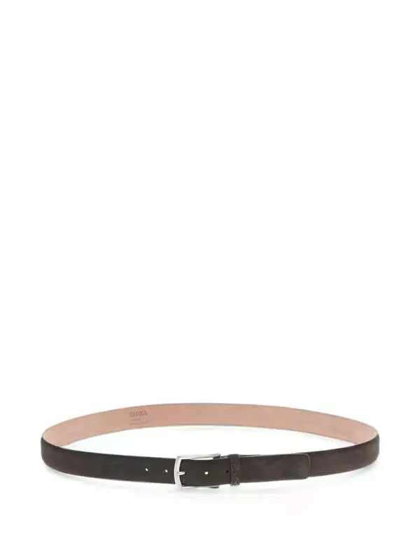 Zegna Suede Buckle-fastening Belt