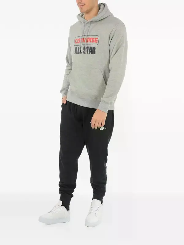 CONVERSE Logo-print Hoodie - Grey