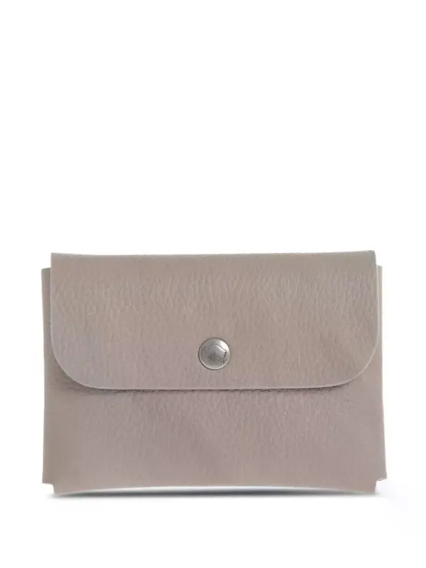 Il Bisonte Titano Hammered-leather Coin-purse - Neutrals