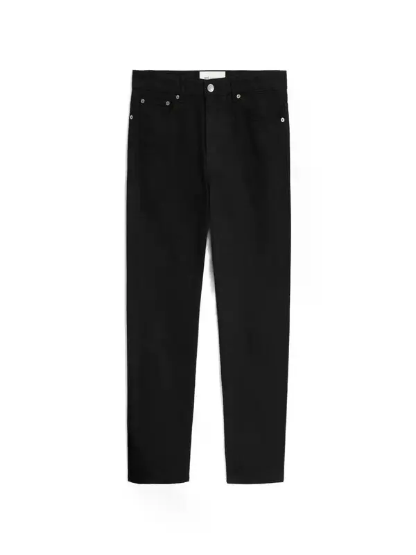 AMI Paris Tapered-fit Cotton Jeans - Black