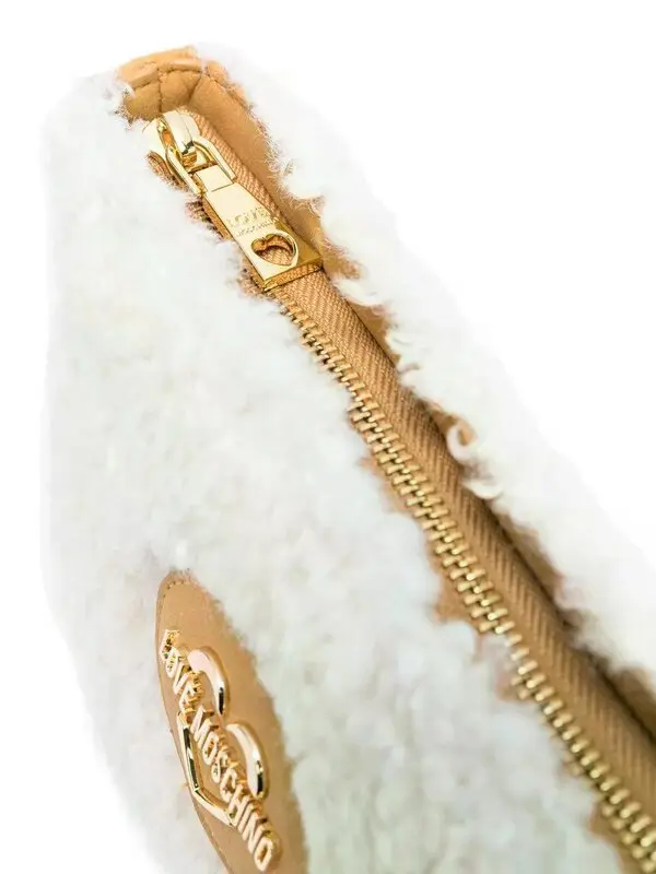 Moschino Faux Shearling Crossbody Bag