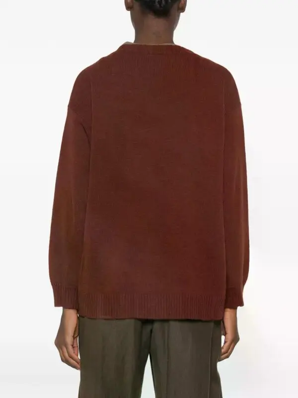 Max Mara Logo Appliqué Cashmere Sweater