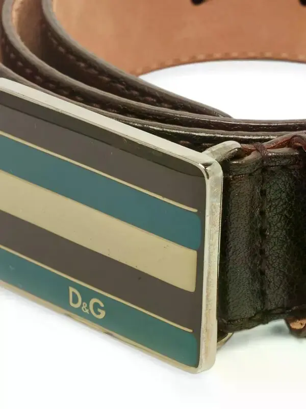 Dolce & Gabbana Logo Plaque Belt