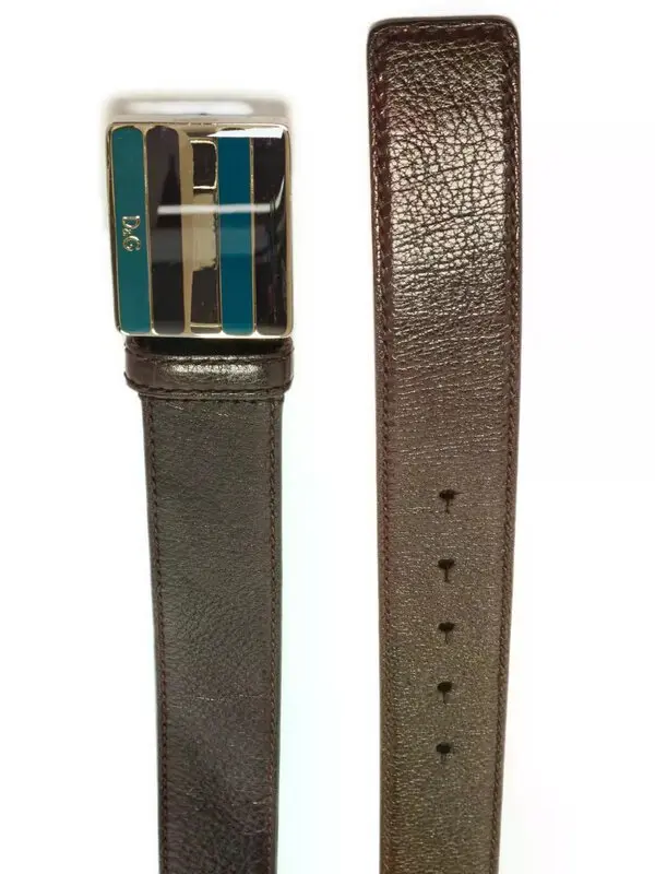 Dolce & Gabbana Logo Plaque Belt