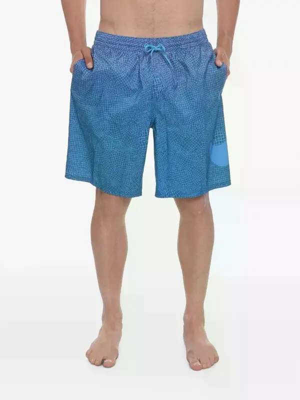 Nike Grid Swoosh Swim Shorts - Blue
