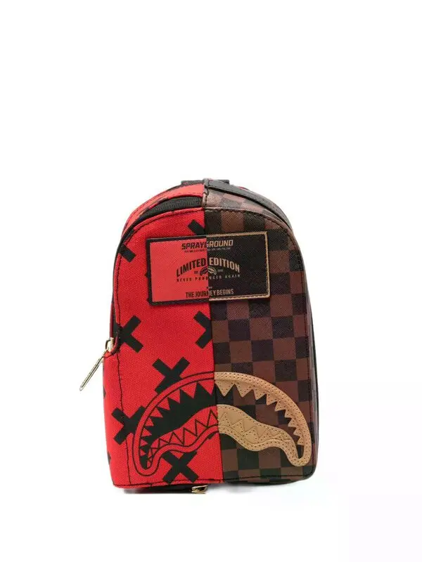 SPRAYGROUND Divide & Conquer Check-print Backpack - Red