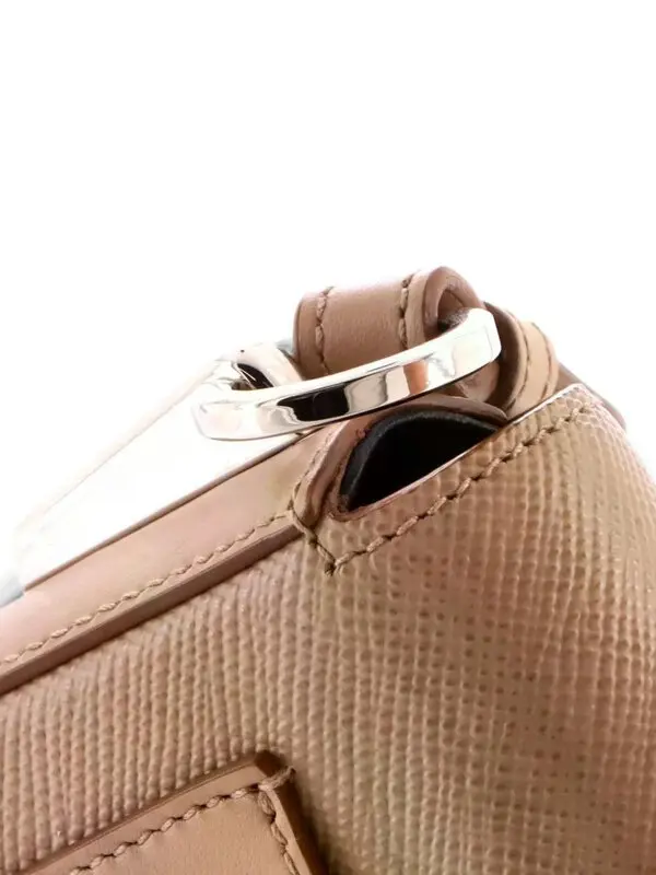 Prada Identity Flap Shoulder Bag In Saffiano And City Calf