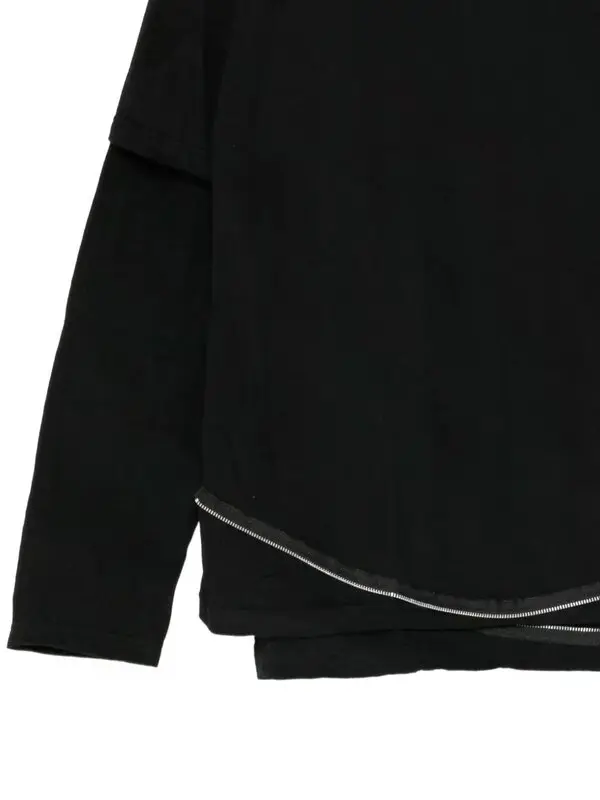 Undercover Zip-detail Layered Long-sleeve T-shirt