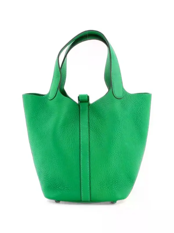 Hermès Monochrome Picotin Lock Bag Clemence Pm Bucket Bag