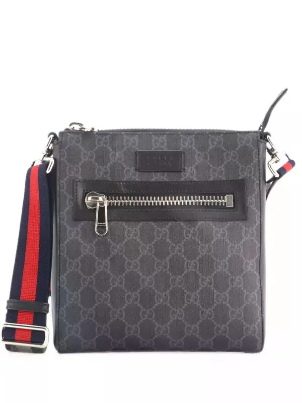 Gucci Gg Coated Canvas Messenger Bag